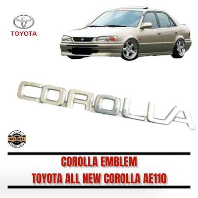 For Toyota Corolla AE101 AE111 AE112 Rear Plate Name Logo Badge GENUINE ...