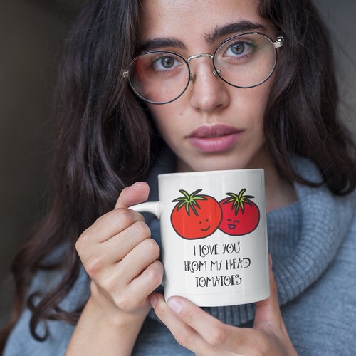 I Love You From My Head Tomatoes - Couples Gift Mug | eBay