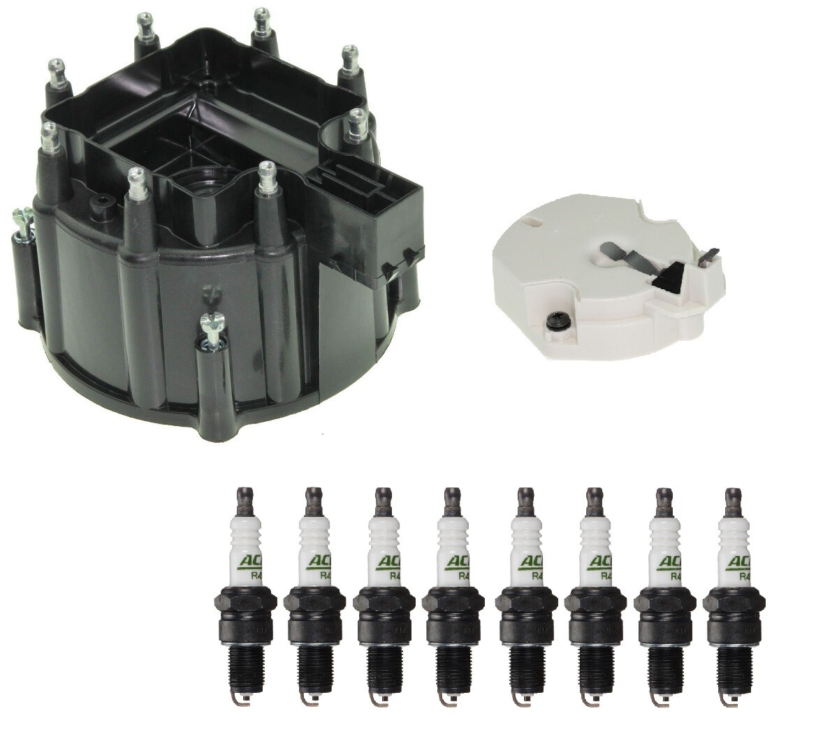 Distributor Rotor Cap & Spark Plugs Kit ACDelco For DeVille Fleetwood ...