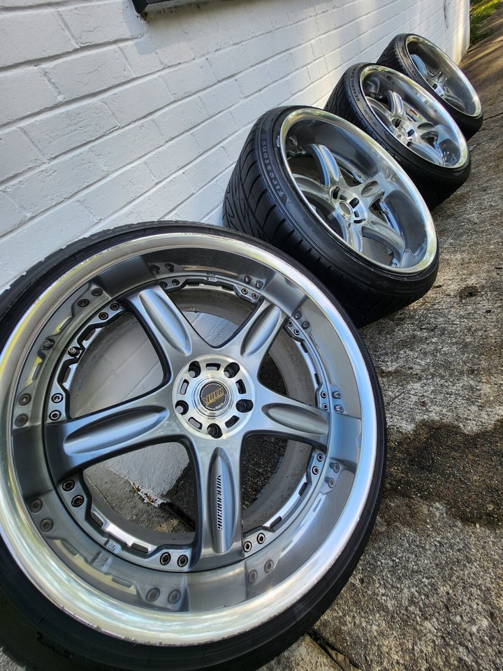 RAYS VOLK RACING GTC 20x10.5 5x114.3 +22 370z 350z G37 GTR Set X4 RARE ...