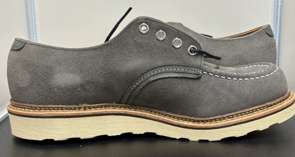Red Wing 8102 Size 9 D Slate Gray Moc Toe Oxford 8100 8103 8105 8109 ...