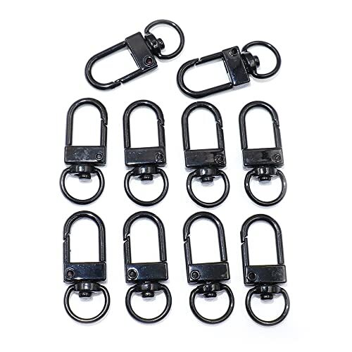 20pcs Metal Lobster Claw Clasps Small Swivel Lanyards Trigger Snap ...
