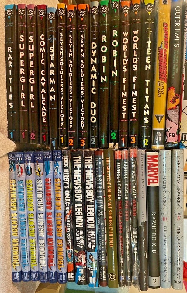 DC ARCHIVE EDITIONS & MARVEL MASTERWORKS & THUNDER AGENTS: Hardcovers ...