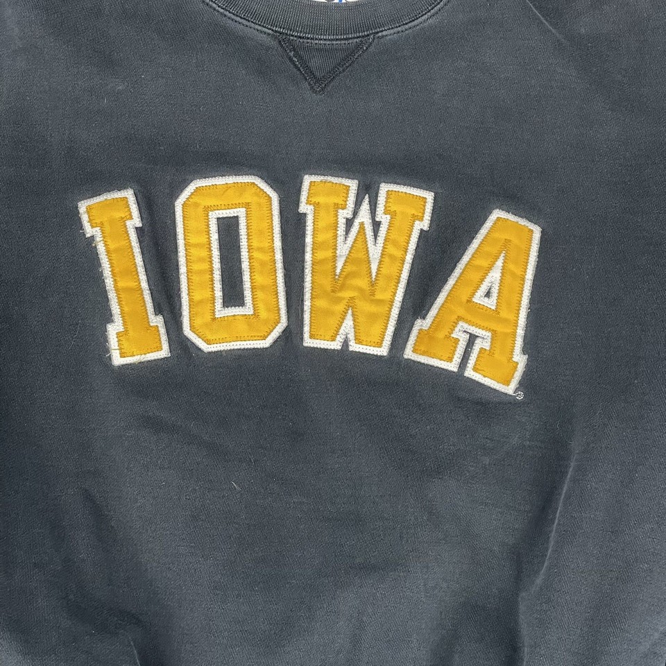 Vintage 90s Gear For Sports Iowa Hawkeyes Crewneck Sweatshirt Size ...