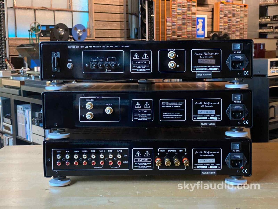 Audio Refinement Complete 3 Piece Set - Integrated Amp, CD, and Tuner ...