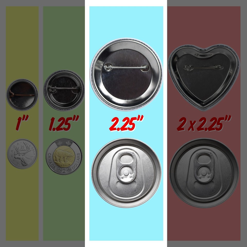 2.25" BLOCKBUSTER BUTTON SET vhs video cassette movie be kind rewind ...