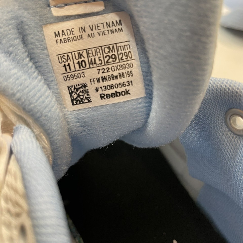 Reebok Solution Mid Nuggets White Fluid Blue Toxic Basketball Shoes Men ...