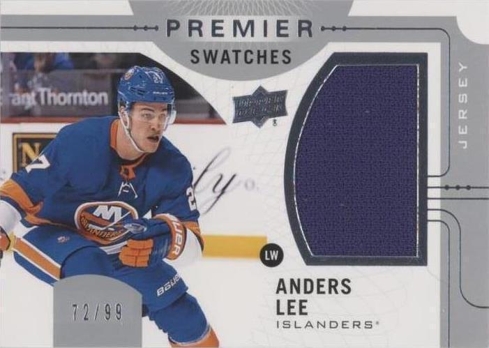 2017-18 Upper Deck Premier - Premier Swatches Anders Lee #PS-AL /99 ...