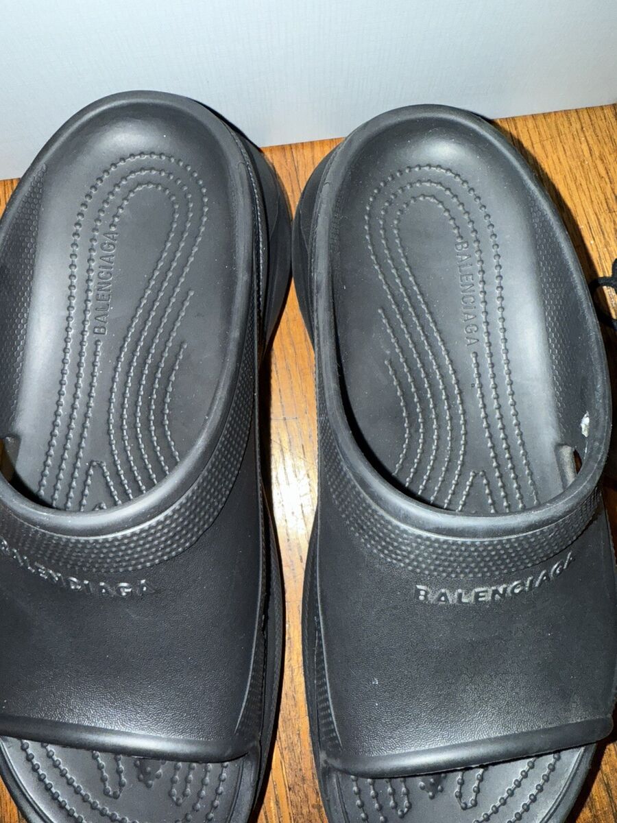 BALENCIAGA X CROCS POOL SLIDE SANDALS Side 8M/9.5W. | eBay BALENCIAGA X CROCS POOL SLIDE SANDALS Side 8M/9.5W. | eBay