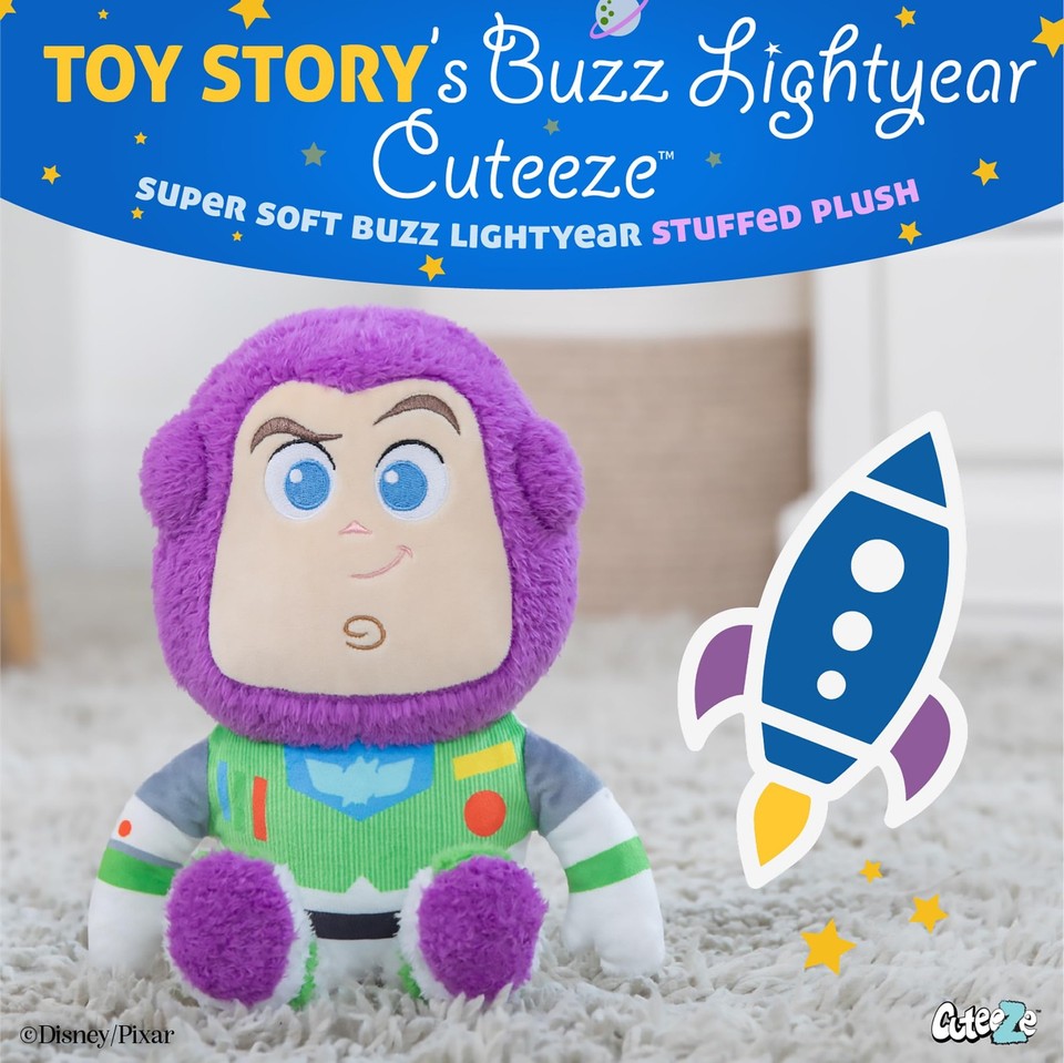 Disney Pixar Toy Story Buzz Lightyear Toy Cuteeze Extra Soft Plush ...
