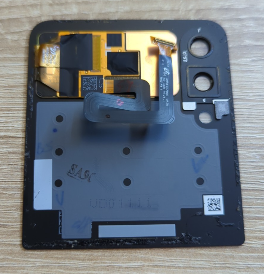 Original Samsung Galaxy Z Flip 3 SM-F711 SUB LCD Außen Display Schwarz ...