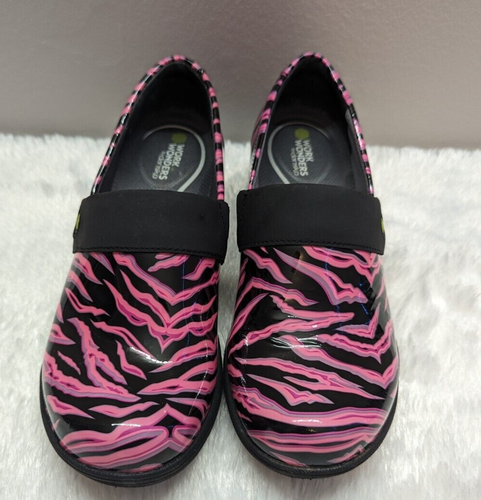 Work Wonders by Dansko Women's Camellia Clog (Pink Zebra Paten) Sz5 | eBay
