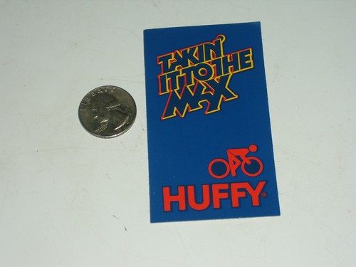 Old school NOS Huffy bike cycling decal sticker takin it to the max | eBay