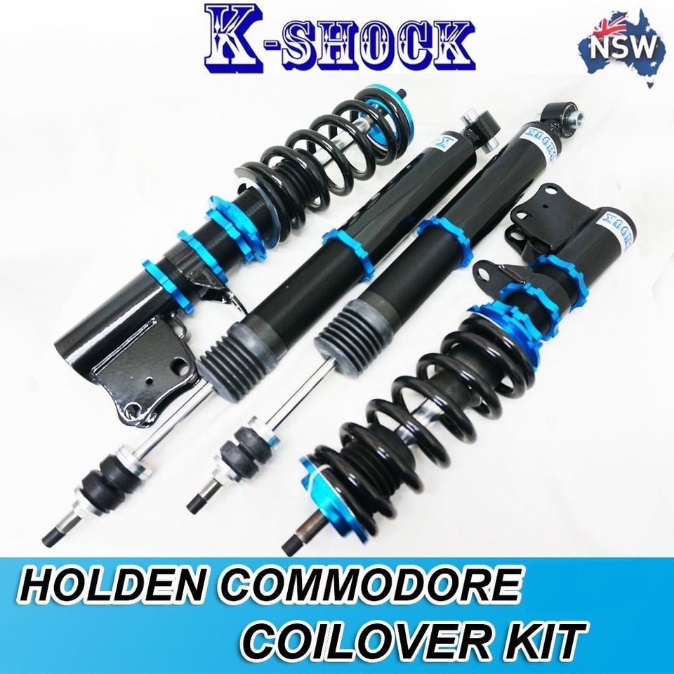 K-Shock Coilovers Fully Adjustable Coilover Kit FIT Holden Commodore VT ...