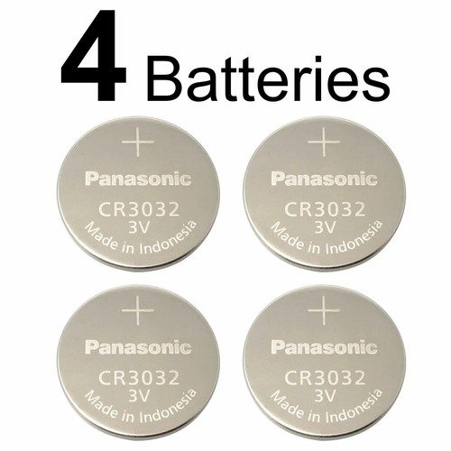 4 NEW BATTERIES PANASONIC CR3032 BR3032 3v Lithium Battery FRESH - USA ...
