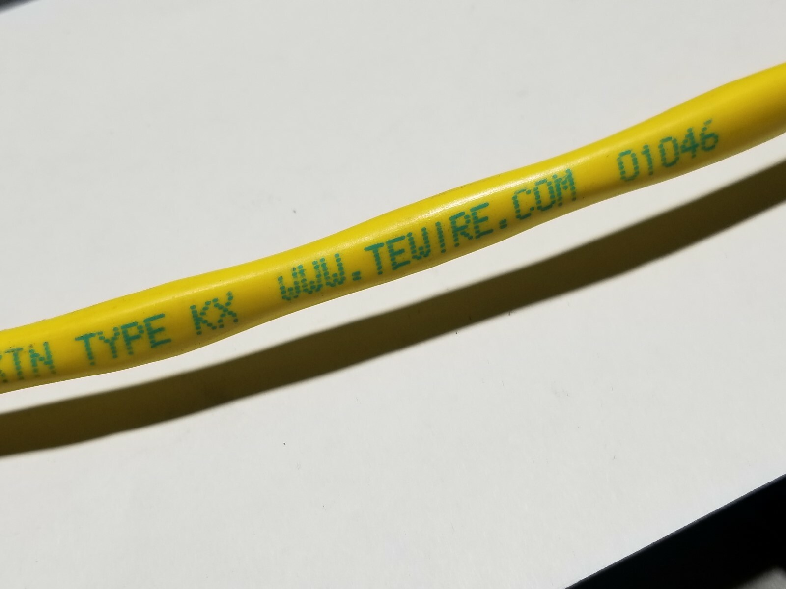 TE Wire & Cable 16/1P PLTC Type KX Solid Thermocouple Extension /50ft ...