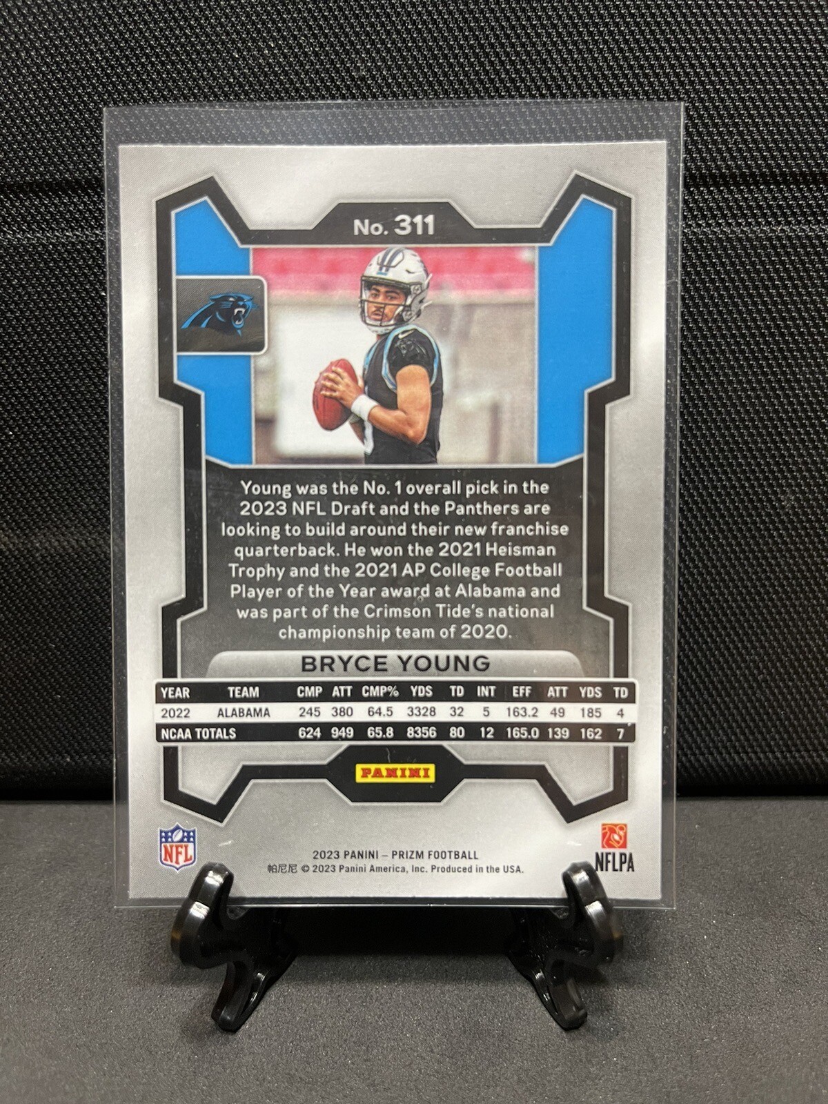 2023 Panini Prizm BRYCE YOUNG Rookie Base Card RC #311 PANTHERS | eBay