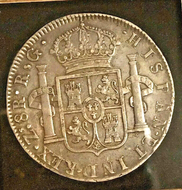 1821 Zs RG Ferdin VII Dei Gratia 8R Silver Reale Coin- Rare and ...