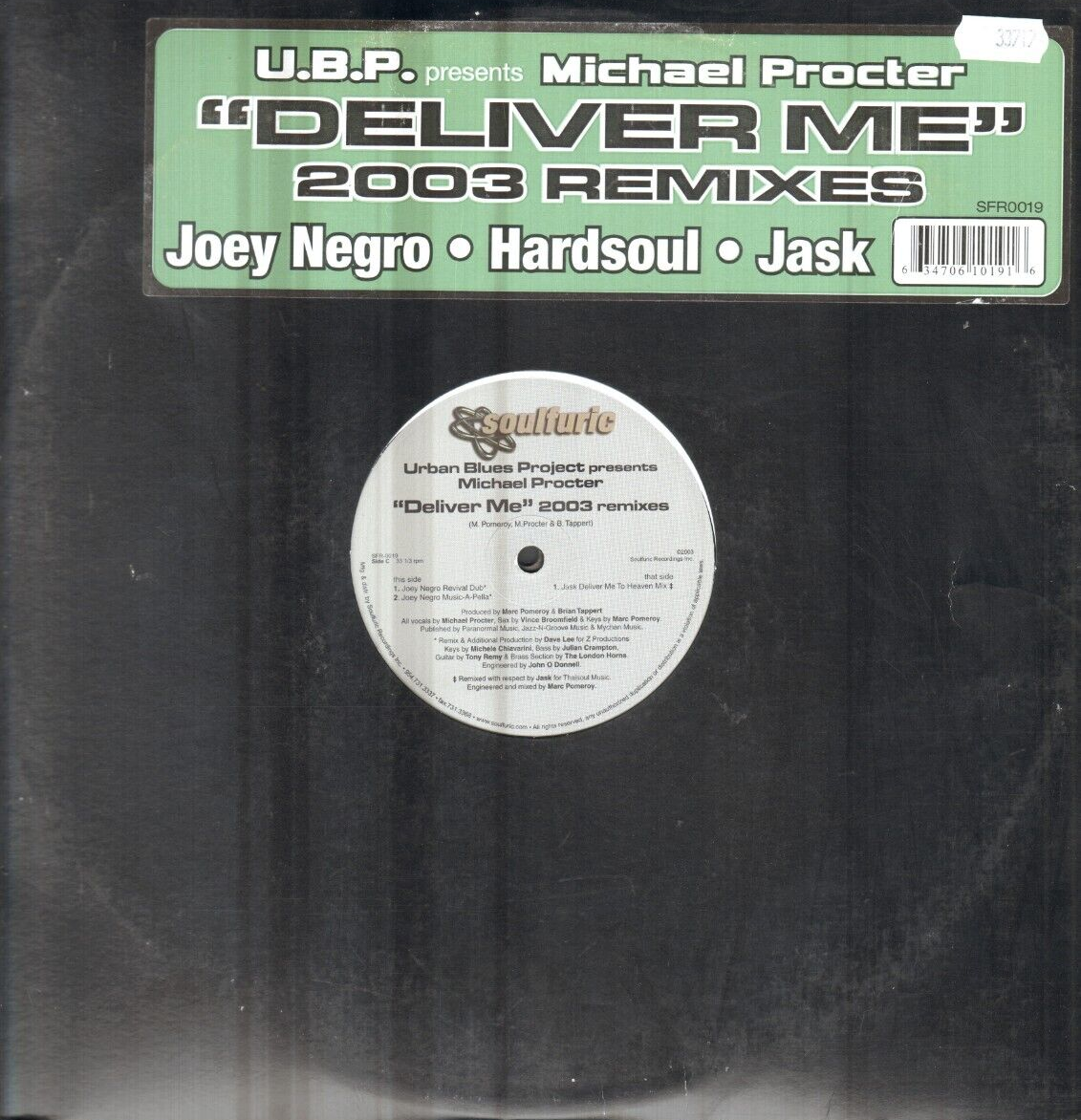 Urban Blues Project - Deliver Me (2003 Remixes) Pres MICHAEL PROCTER ...