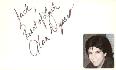 Alan Dysert Signed Auto 3x5 Index Card The Frift | eBay