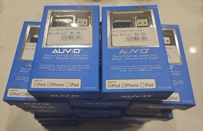 23X AUVIO 1201240 6" SYNC CHARGE CABLE OLDER APPLE IPOD IPHONE IPAD ...