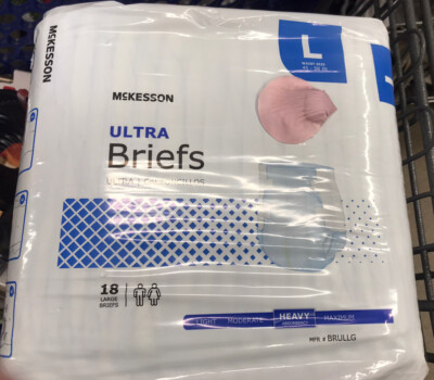 McKesson Ultra Large Disposable Diapers - 18 Pack-New Sealed! 45-58 IN ...