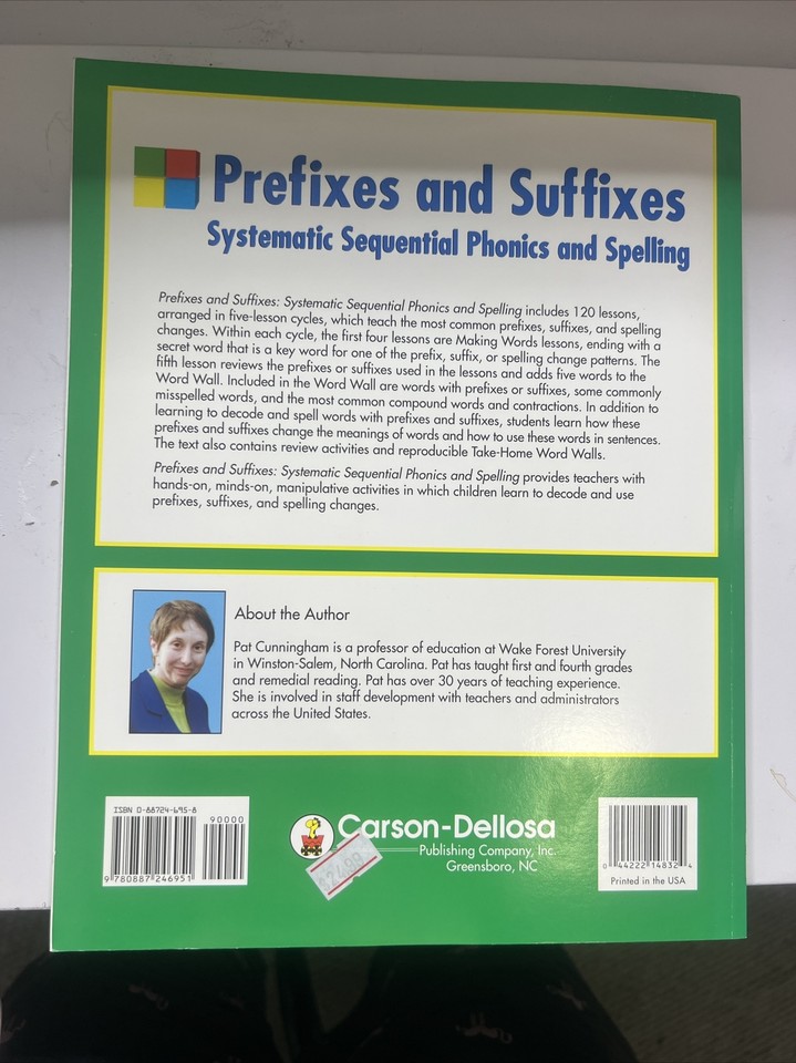 Prefixes and Suffixes : Systematic Sequential Phonics and Spelling by ...