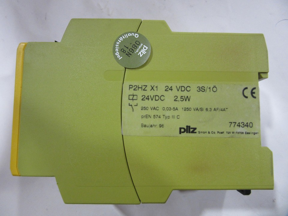 Pilz 774340 Safety Relay P2HZ X1 24 VDC 3S/1O VGC!!! Free Shipping | eBay