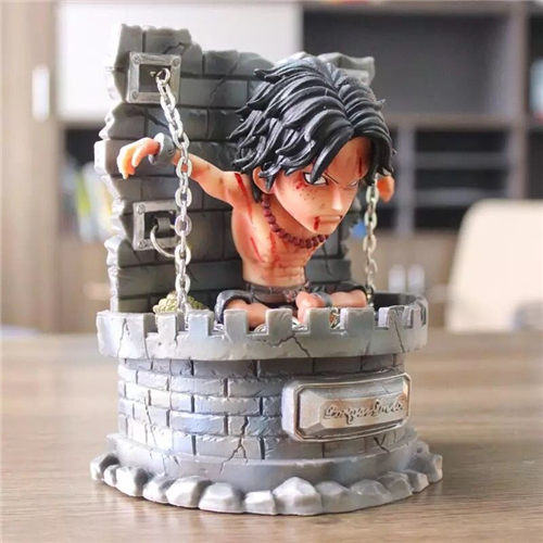 Anime ONE PIECE Prisoner Ace PVC Action Figure Collect Statues Toy Gift ...