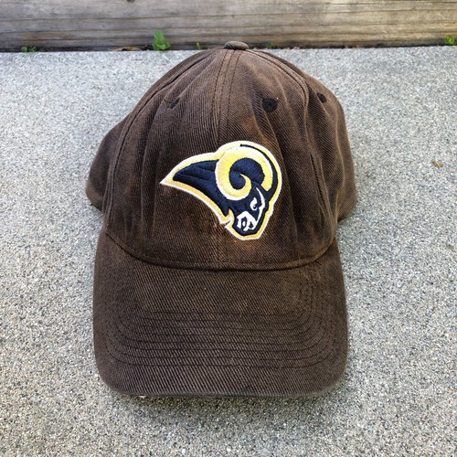 Vintage Los Angeles Rams Baseball Hat Men's Black Adjustable Dad Cap ...
