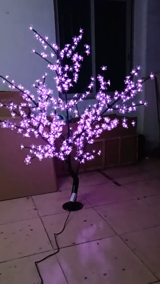 5ft/1.5m LED Cherry Blossom Tree Light 8 Color-Changing via Remote ...