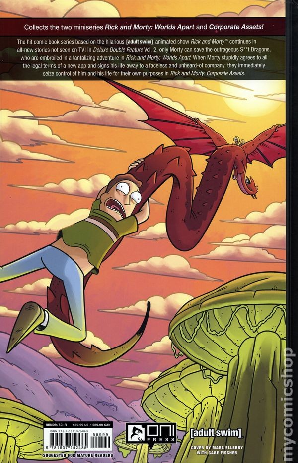 Rick and Morty Deluxe Double Feature HC 2-1ST NM 2023 Stock Image | eBay