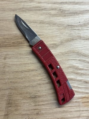 Vintage Buck 425 Red Folding Pocket Knife USA Used | eBay