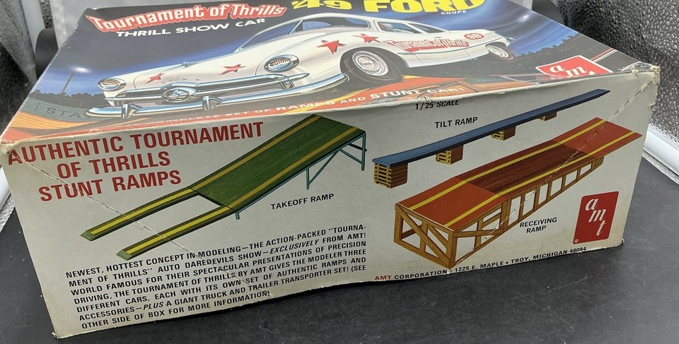 VINTAGE MODEL KIT -AMT # 444 Tournament of Thrills Thrill Show Car ‘49 ...