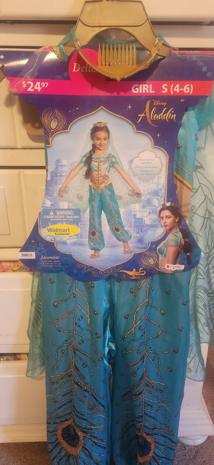 Aladdin Princess Jasmine Costume Girls Child Small 4-… - Gem