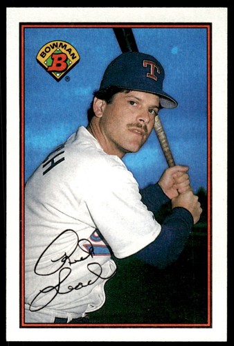 1989 Bowman Baseball Card Rick Leach Texas Rangers #234 | eBay