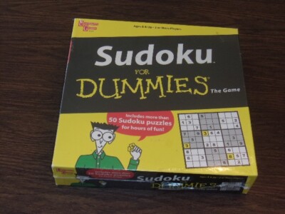 NIB 2005 Sudoku for Dummies The Game by University Games Family Fun ...