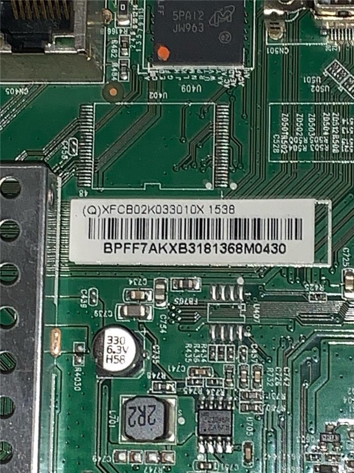 Vizio 756TXFCB02K0330 XFCB02K0330 Main Board for E28H-C1 Serial Version ...