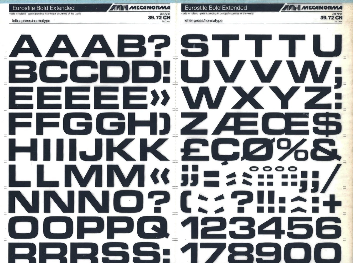 Eurostile Extended Font