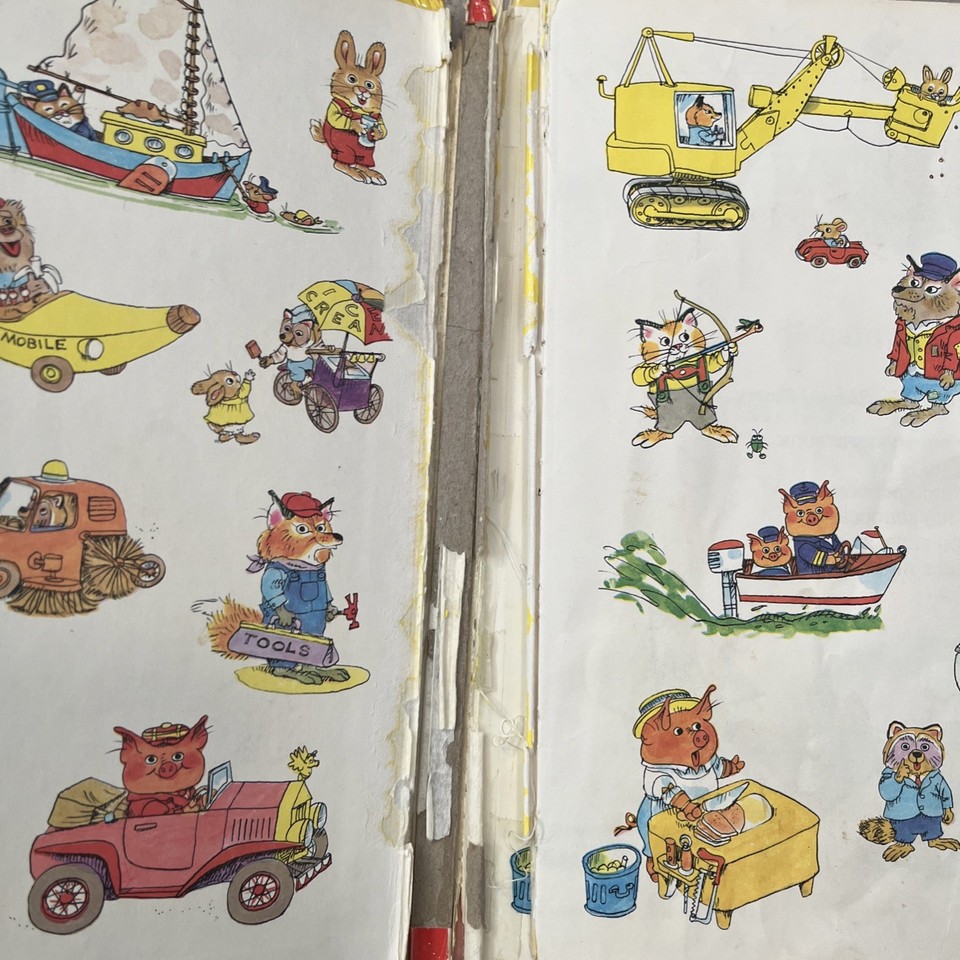 Vintage Richard Scarry 5 Book Lot | eBay