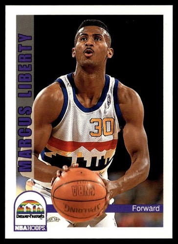 1992-93 Hoops Marcus Liberty Denver Nuggets #57 | eBay