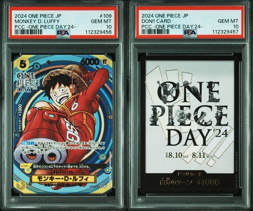 PSA 10 2024 One Piece Monkey D Luffy One Piece Day'24 #109 Don!! card SEQ set | eBay