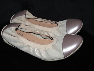 Geox Beige Gold Ballet Flats Shoes size 33 Girls | eBay