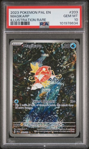 2023 POKEMON PAL EN-PALDEA EVOLVED ILLUSTRATION RARE #203 MAGIKARP PSA ...