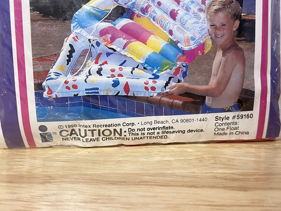 Vintage 1990 The Wet Set Inflatable Pool Float 30" x 21" #59160 | eBay