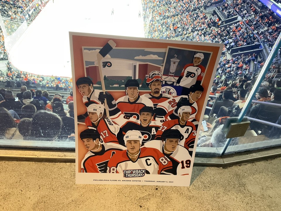 2023 FLYERS 1990's PRINT Eric Lindros-LeClair-Desjardins-Brind'Amour ...
