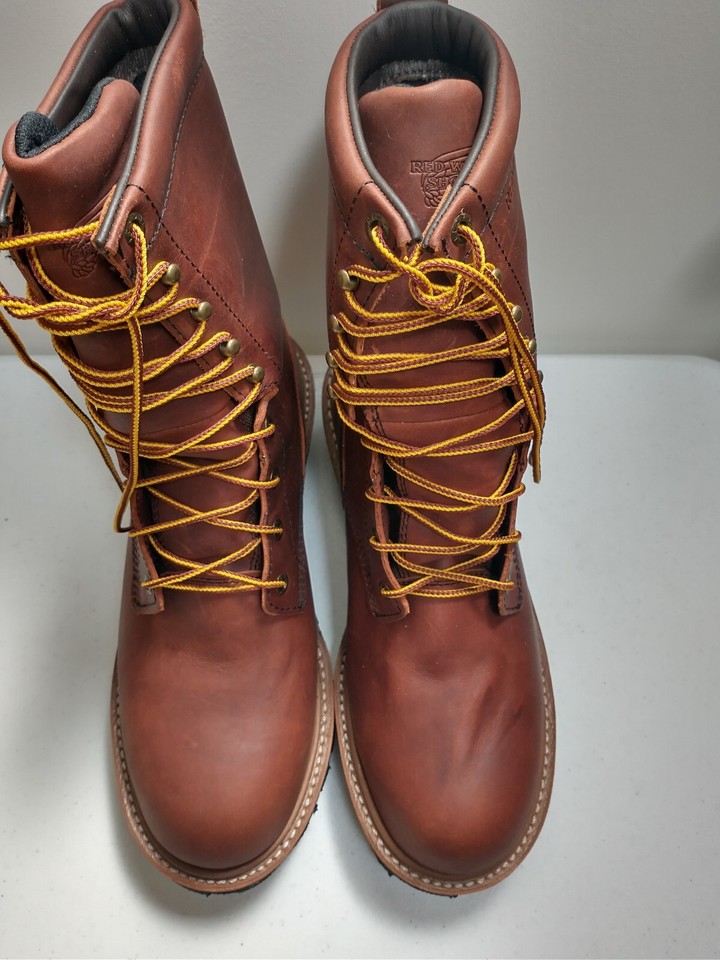 Red Wing LoggerMax 217 Waterproof Logger Work Boots Soft Toe Mens Size ...