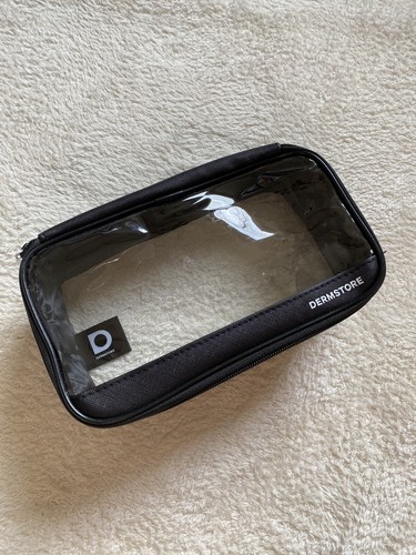 New, Black & Clear DERMSTORE Cosmetic Makeup Bag/Zip Pouch Case | eBay