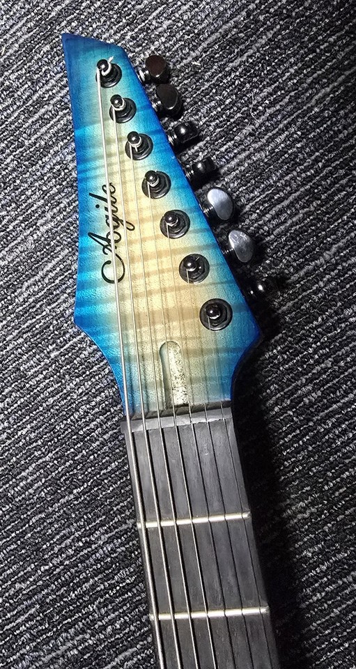 Agile 7 String Electric Guitar Blue Burst | eBay