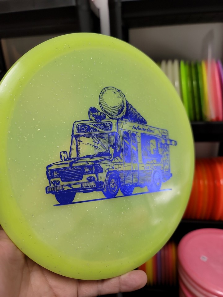 Infinite Discs Ra C-Blend GLOW MF Yellow Green 180g #1 Disc Golf ...